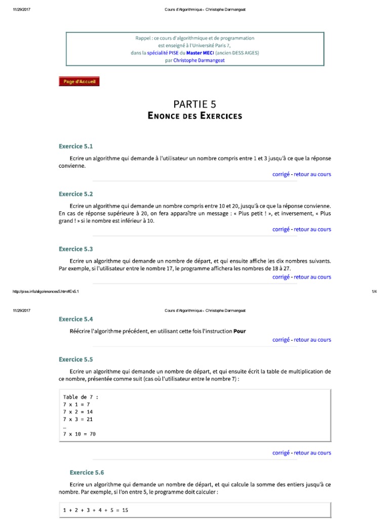 Boucles Pour Exo | PDF