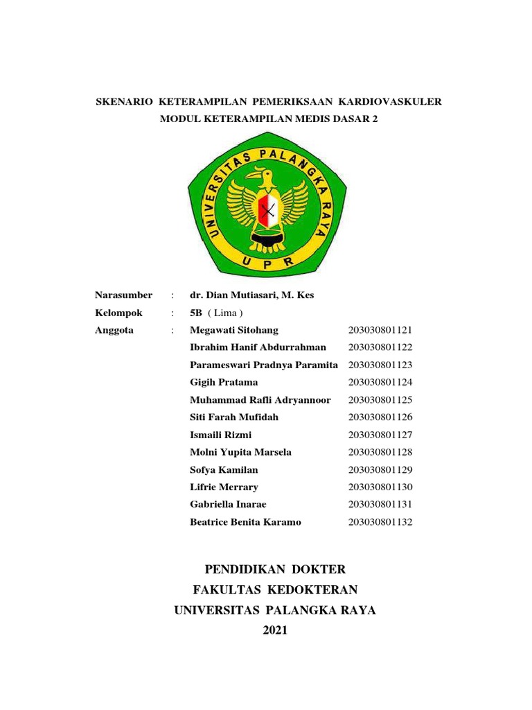 5B - Skenario Pemeriksaan Kardiovaskuler KMD 2 TA.2021 | PDF