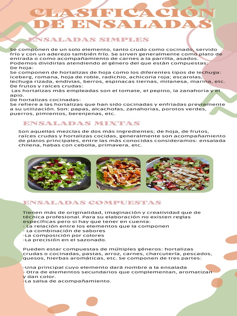 Ensaladas | PDF | ensalada | Salsa