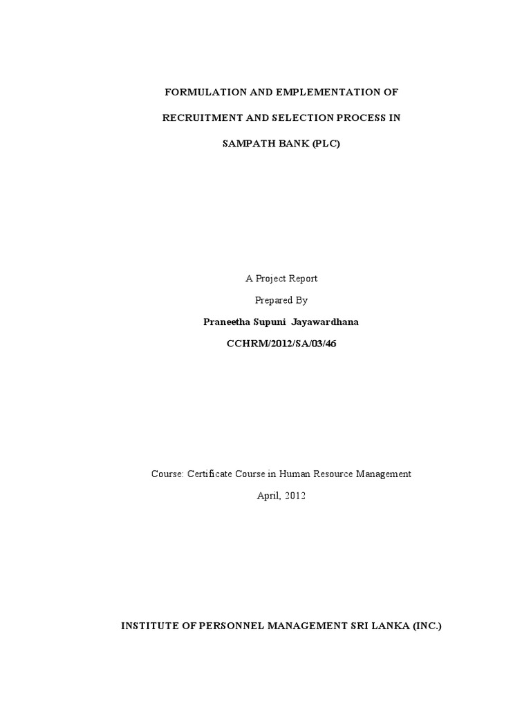 Recruitment Selection31 Pdf Recruitment Banks