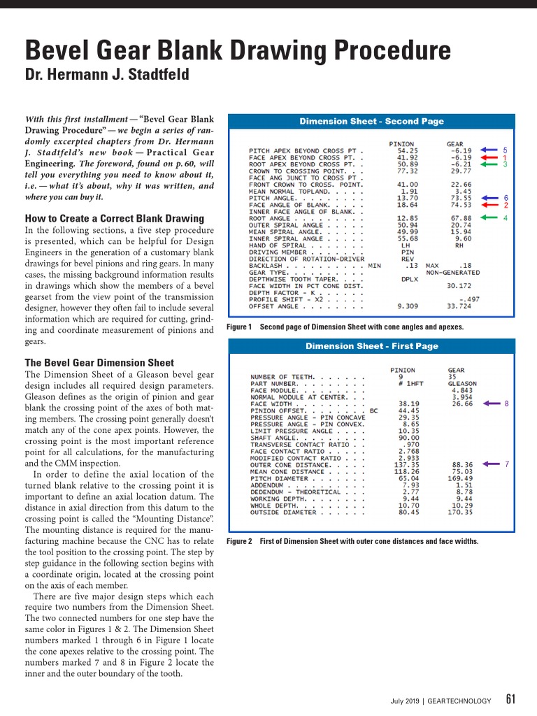 Bevel Gear Blanks | PDF | Gear | Physical Sciences