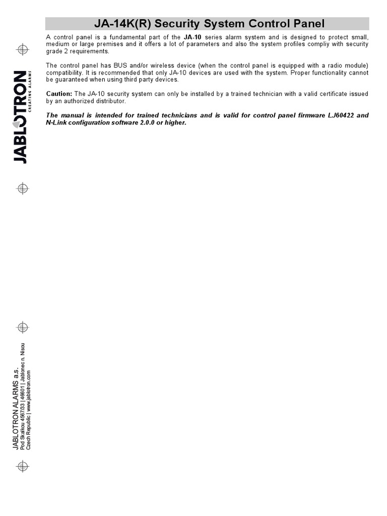 Ja10 Series | PDF | Security Alarm | Computer File