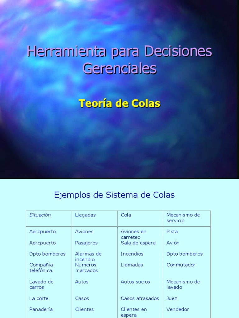 Presentación 1 - Teoria de Colas | PDF
