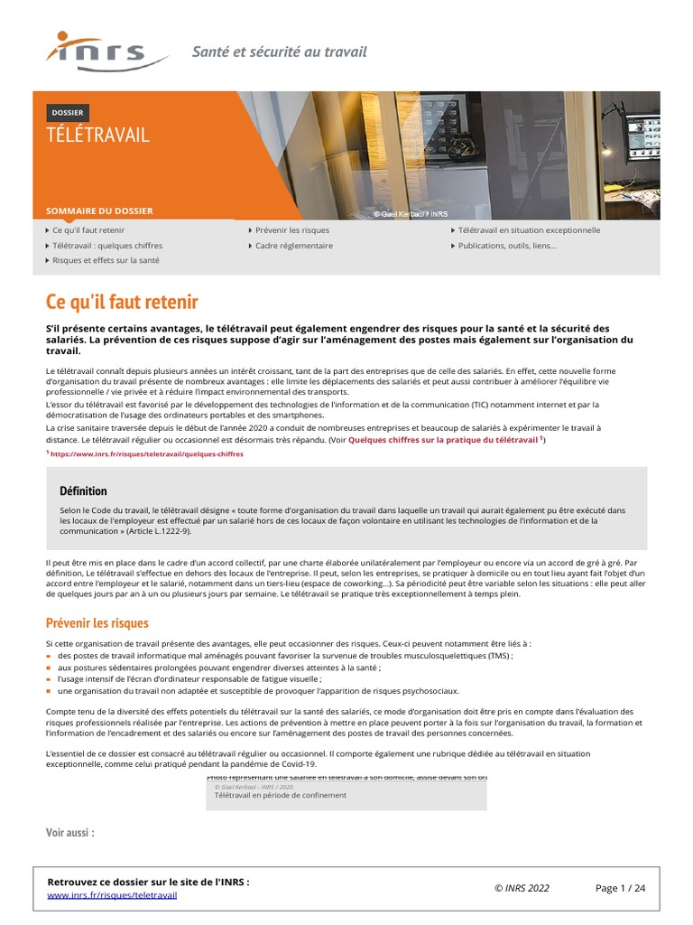 Télétravail | PDF