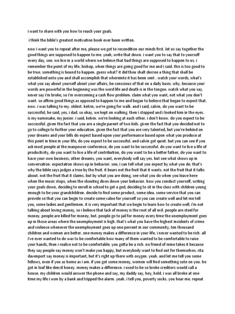 Les Brown - Success Mindset | PDF | Self-Improvement