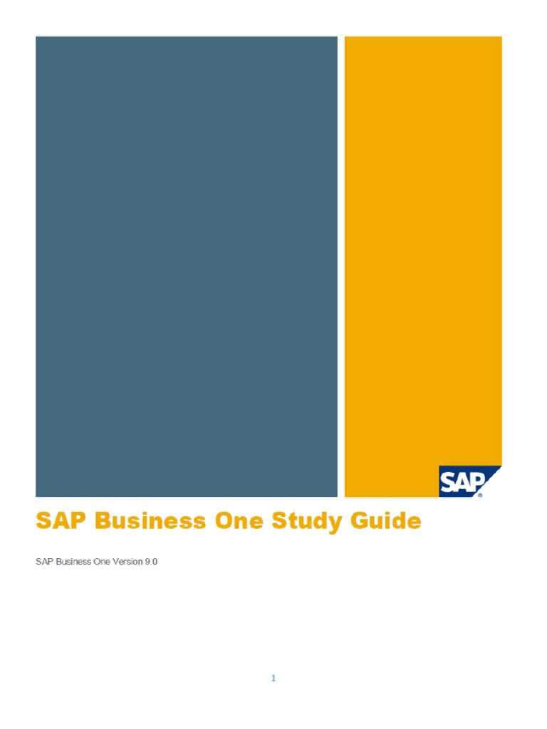 Guía de Estudio para SAP Business One | PDF | Contabilidad | Inventario