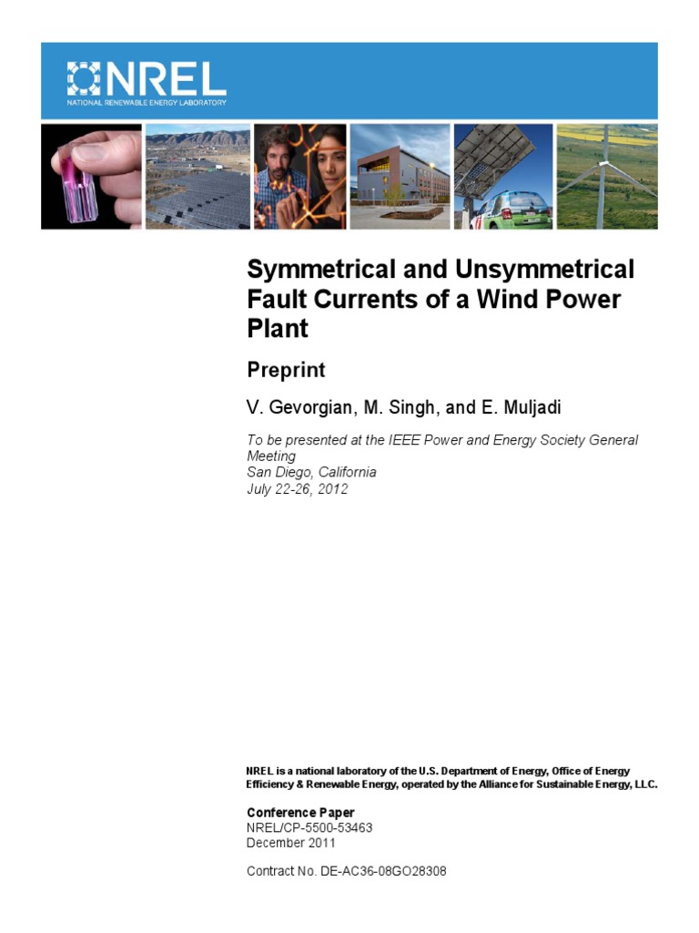 Symmetrical And Unsymmetrical Fault Curr Pdf Electrical Engineering Electric Power