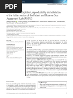 Patient-Scale POSAS-3.0 Generic-Scar English | PDF | Paresthesia | Medicine