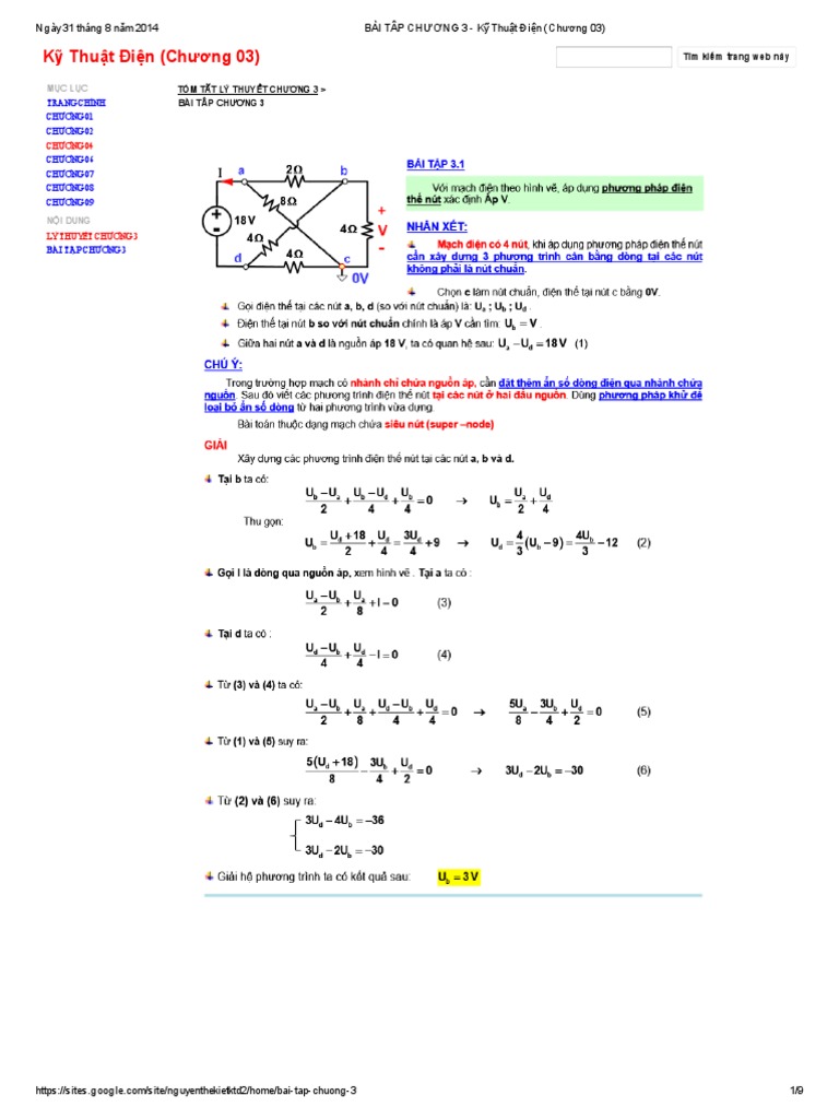Ky-Thuat-Dien - Bai-Tap-Chuong-3 - (Cuuduongthancong - Com) PDF | PDF