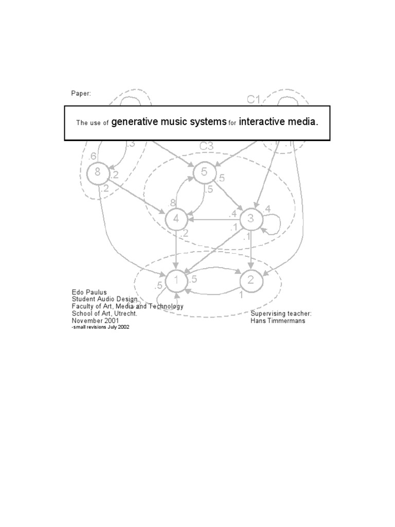Generative Music Systems in Interactive Media | PDF | Markov Chain ...