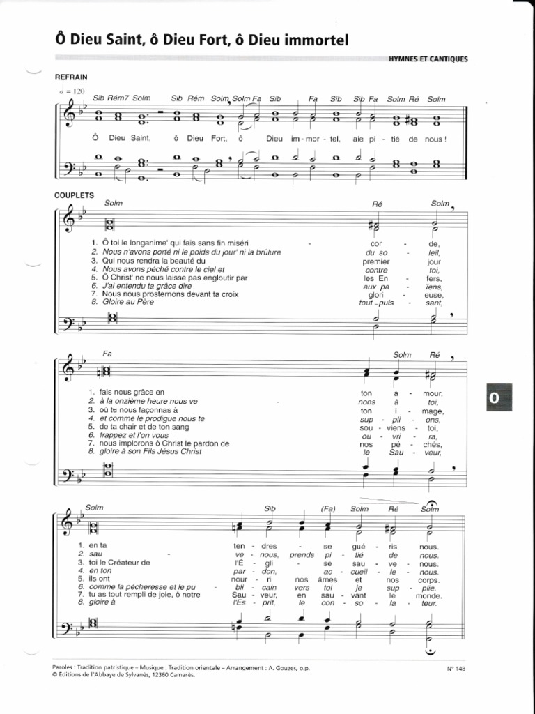O Dieu Saint, O Dieu Fort | PDF
