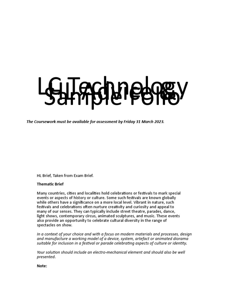 2023 LC Technology Folio Template and Advice | Download Free PDF ...