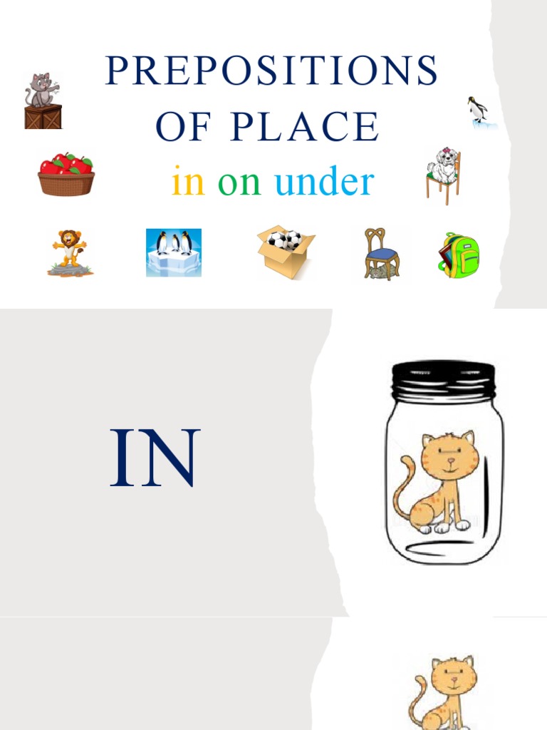 Prepositions of Place: Exercises | PDF