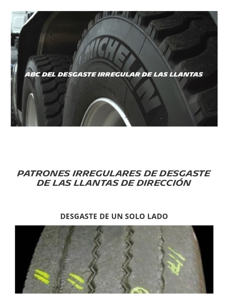 Guía de Desgaste de Llantas | PDF | Rodamiento (Mecánico) | Rueda