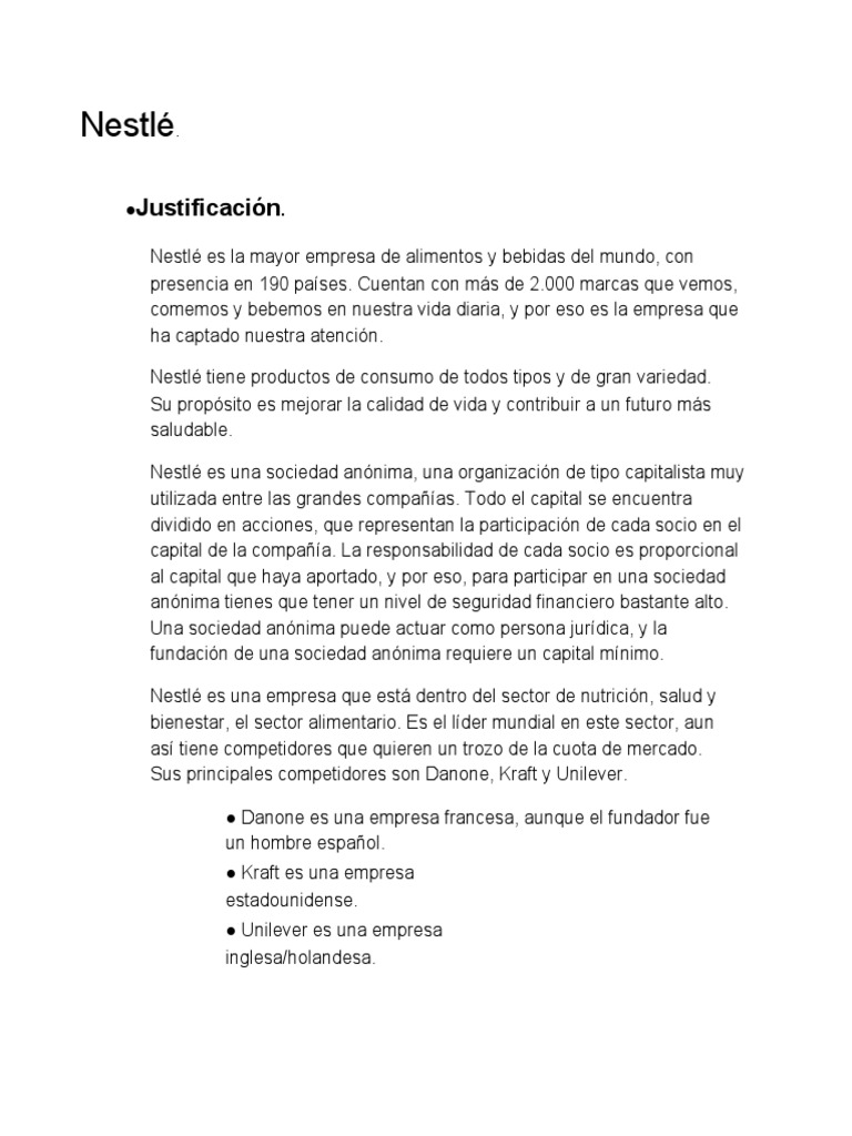 Nestlé Word | PDF | Hacerse un nido | Comida y bebida