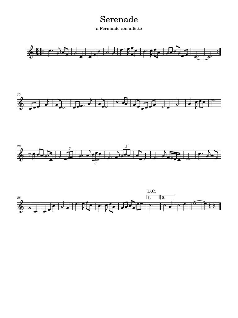 Serenade Pdf
