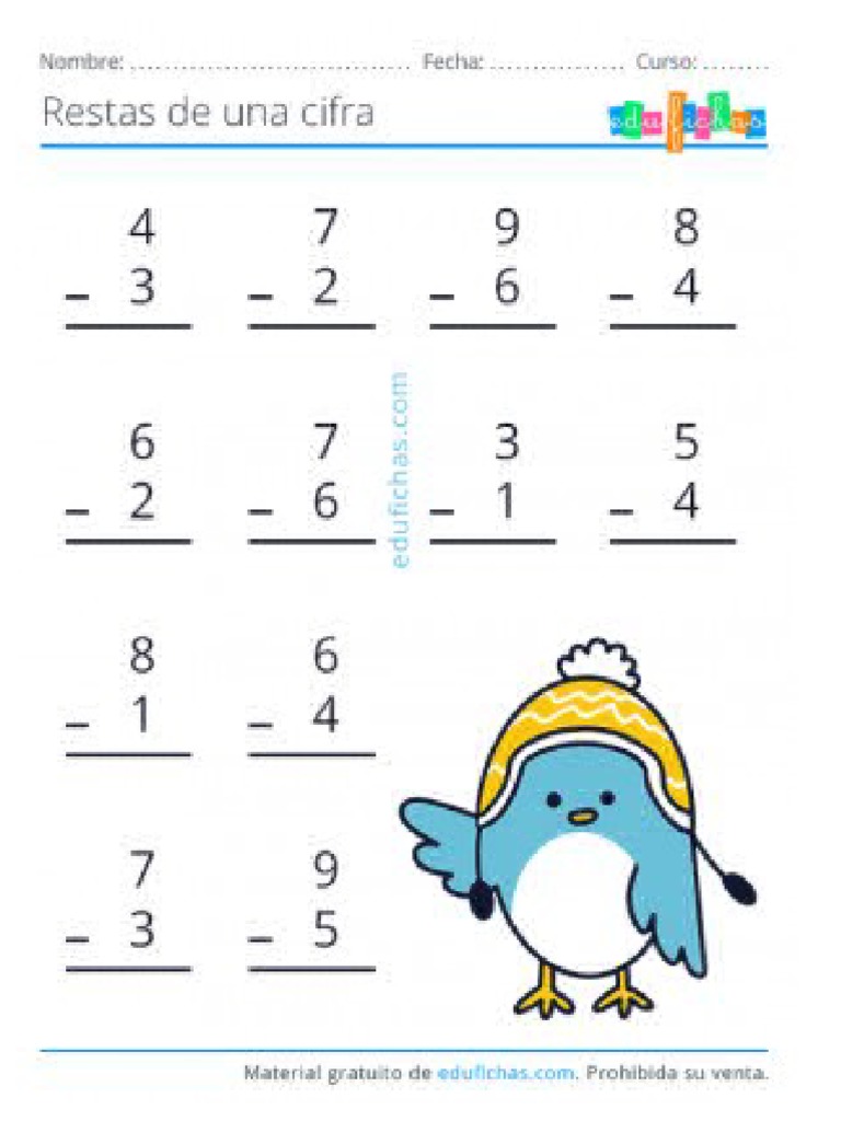 Restas para Niños | PDF