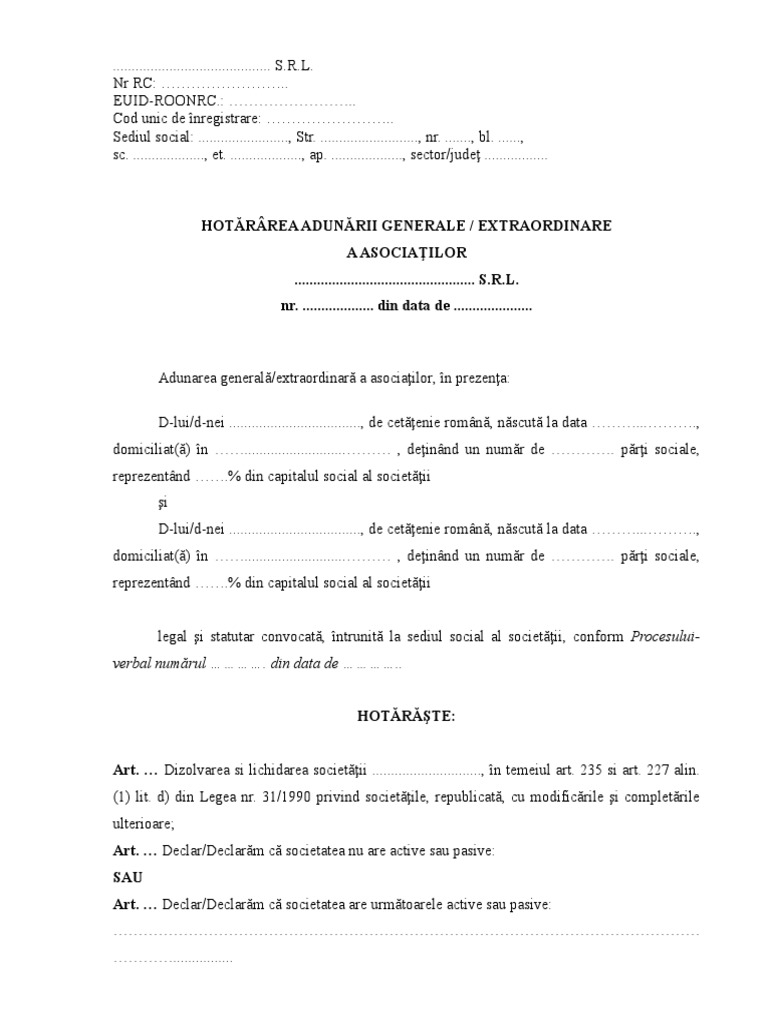Hotarare AGA Model | PDF
