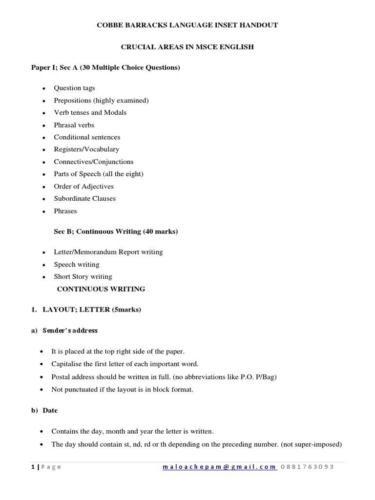 Cobbe Barracks CDSS Handout | PDF | Narration | Cognitive Science