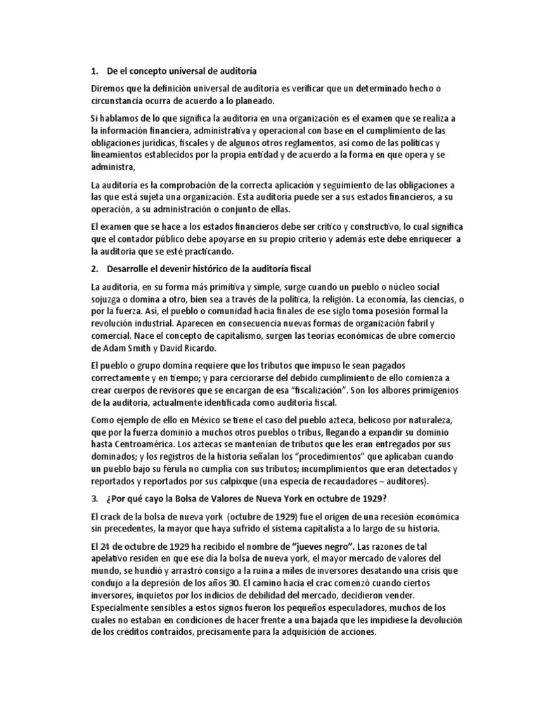 De El Concepto Universal de Auditoria | PDF | Auditoría | Contabilidad