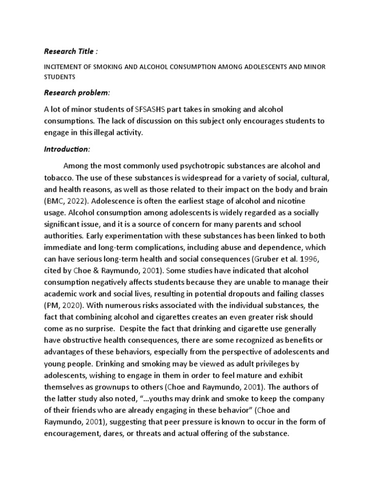 Practical Research 1 | PDF | Adolescence | Tobacco Smoking Practical Research 1 | PDF | Adolescence | Tobacco Smoking