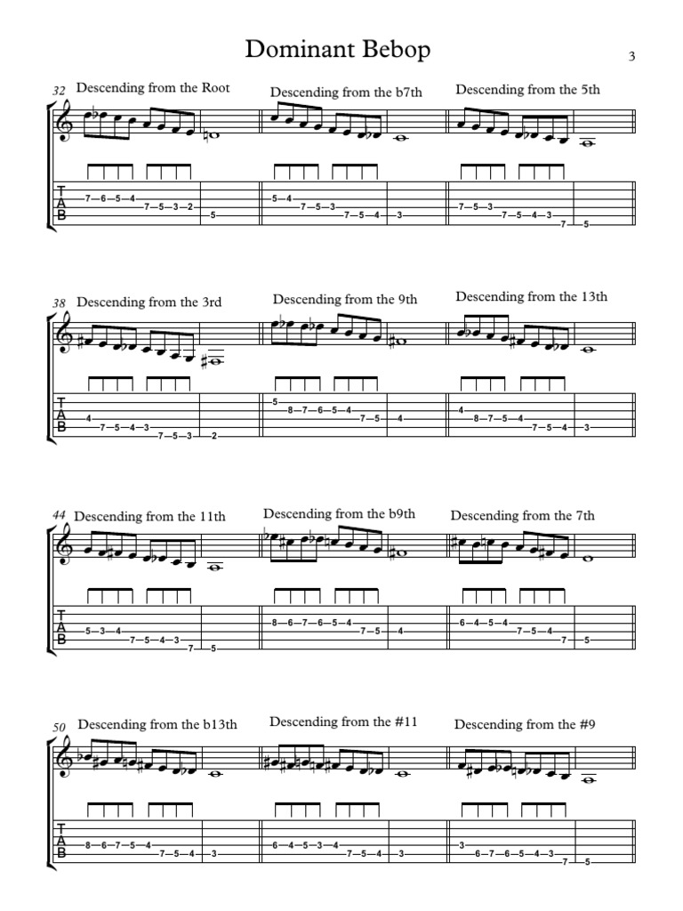 Bebop Dominant PDF | PDF