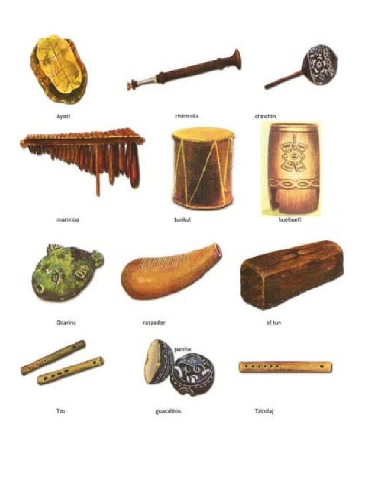 Instrumentos Tradicionales de Guatemala | PDF