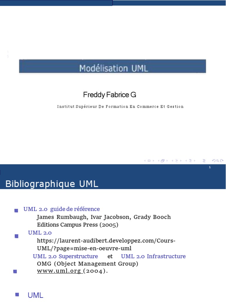 Modélisation UML-Cour PDF | PDF | Langage de Modélisation Unifié | Classe (informatique)