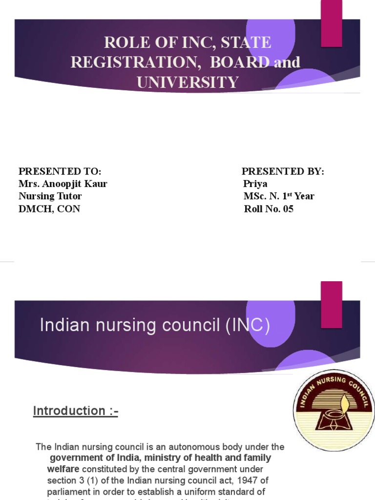 Role of Inc, SNC, Board and University | PDF | Nursing | University