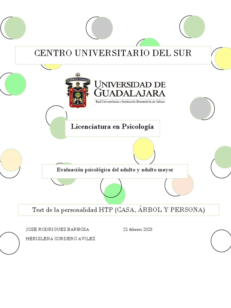 HTP (Test de Personalidad) | PDF | Sicología | Sexualidad