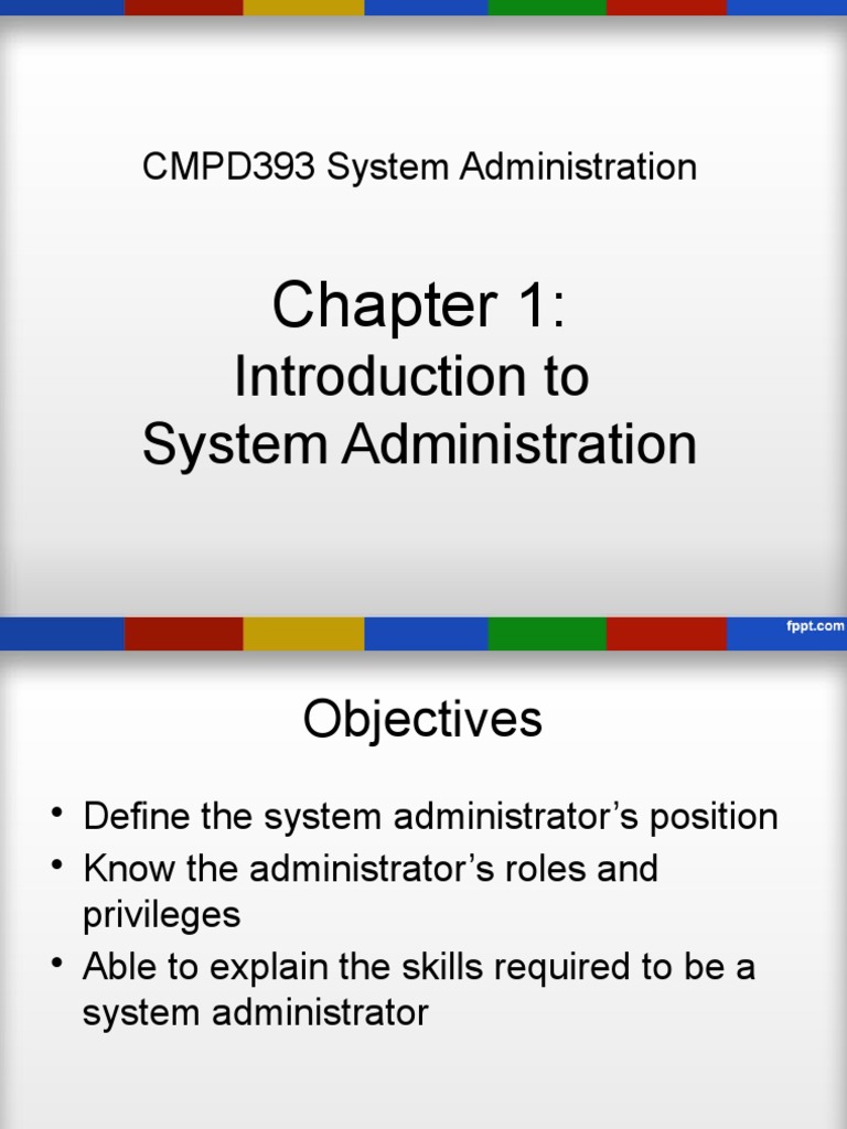 Chapter 1 - Introduction To System Administration | PDF | Operating System | Superuser