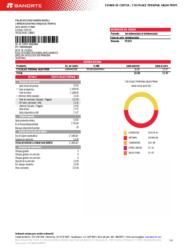 Banorte 3 PDF | PDF | Bancos | Tarjeta de débito