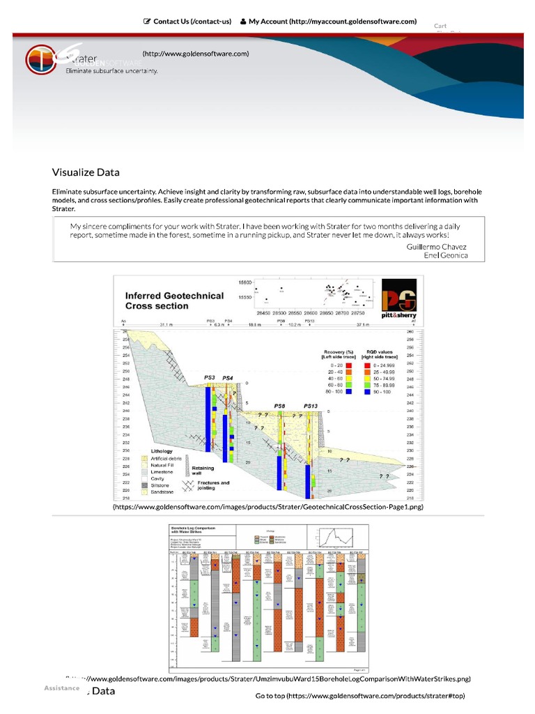 Strater® - Geophysical Mapping, Modeling & Analysis Software | PDF