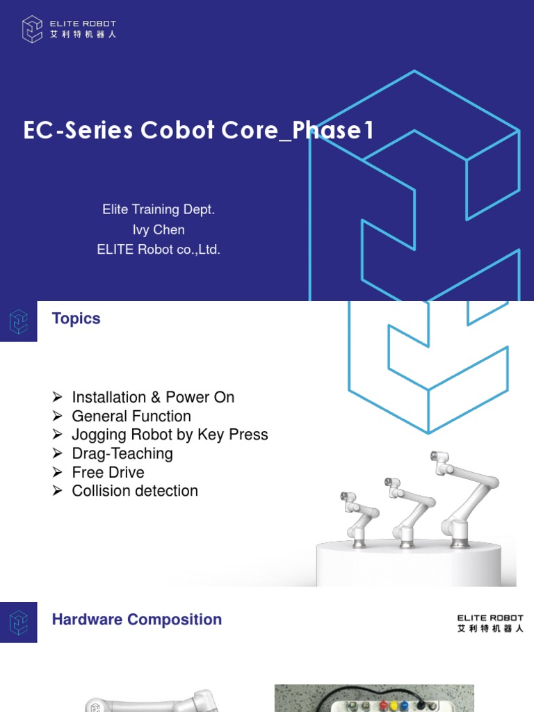 Elibot Core Training - Phase1 EN | PDF | Robot | Robotics