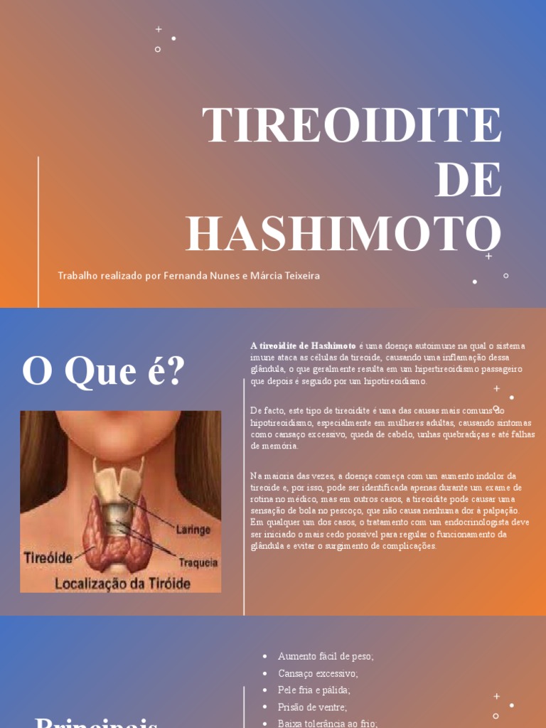 Tireoidite de Hashimoto | PDF | Tireoide | Doenças e distúrbios