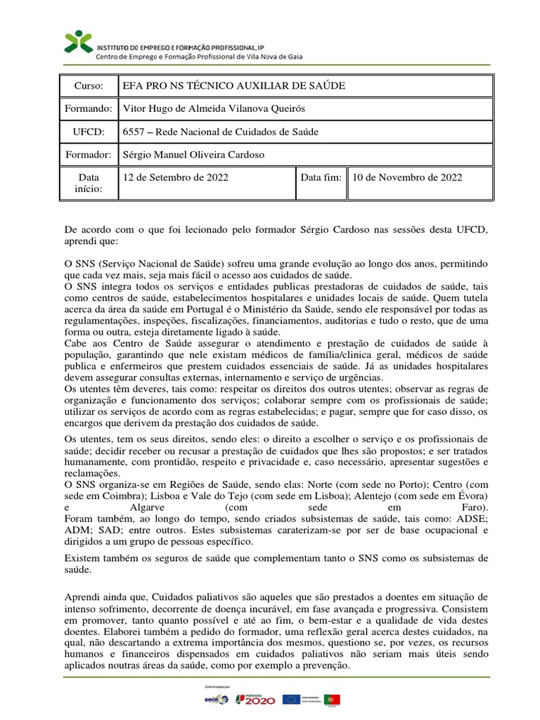 Pra Ufcd - 6557 | PDF