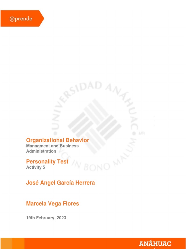 Organizational Behavior: Managment and Business Administration | PDF