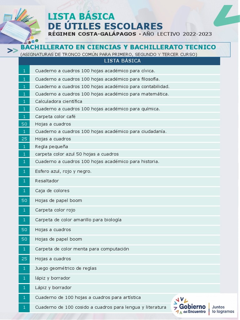 Lista Utiles Escolares | PDF | Arte