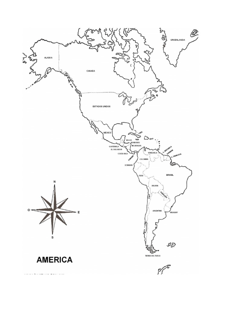 Mapa Regiones de America | PDF