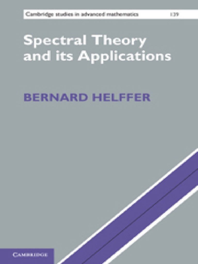 Spectral Theory and Its Applications (PDFDrive) | PDF