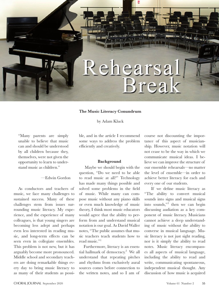 Music Literacy Conundrum | PDF | Music Education | Literacy