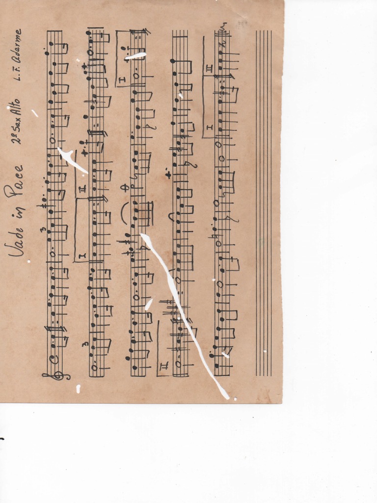Vade in Pace (2 Sax Alto) Luis Fco Adarme | PDF