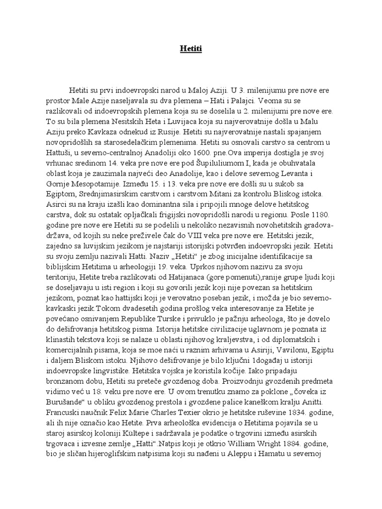 Hetiti | PDF