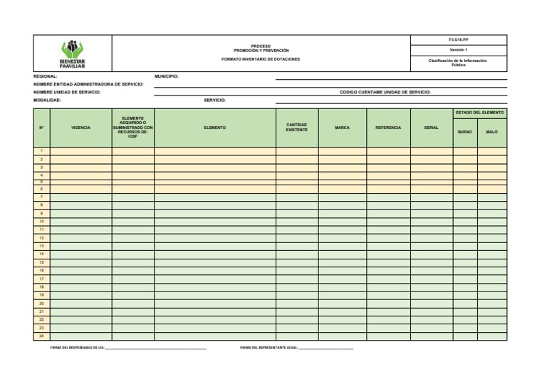 f3.g10.pp Formato Inventario de Dotaciones v1 | PDF
