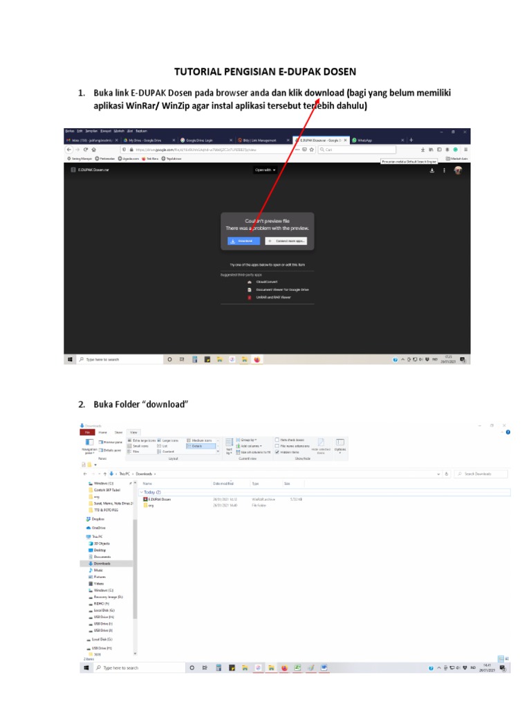 Tutorial Pengisian E-DUPAK DOSEN New | PDF