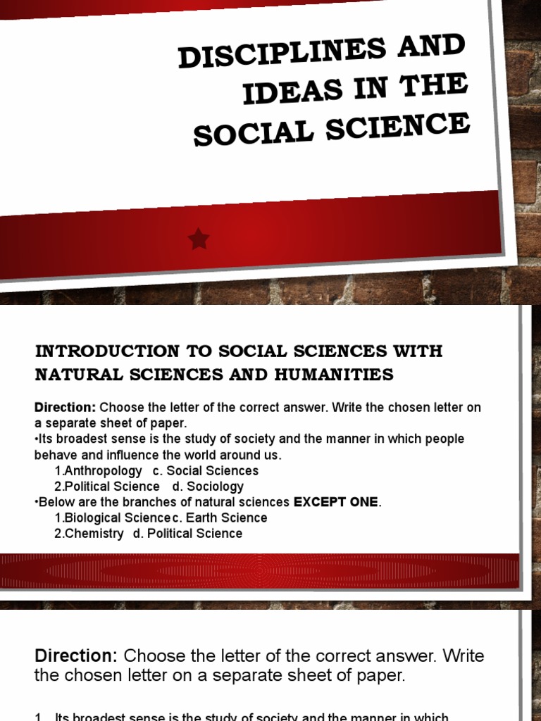 Introduction To Social Sciences With Natural Sciences | PDF | Science | Social Sciences