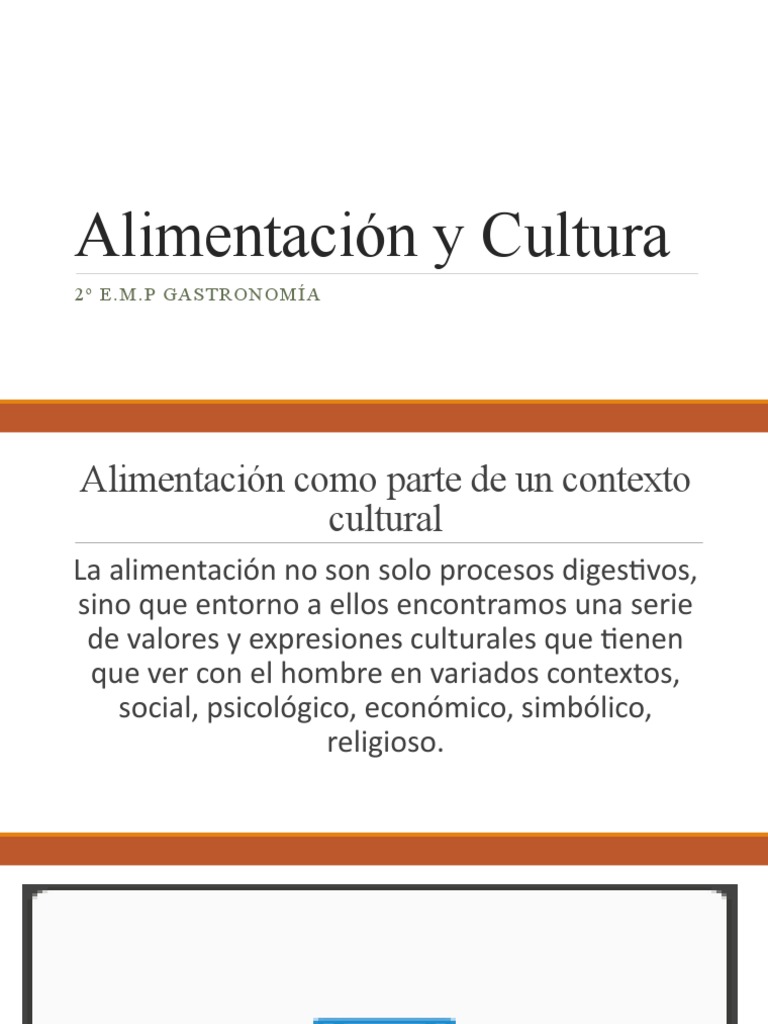 Alimentación y Cultura | PDF | Alimentos | Dieta