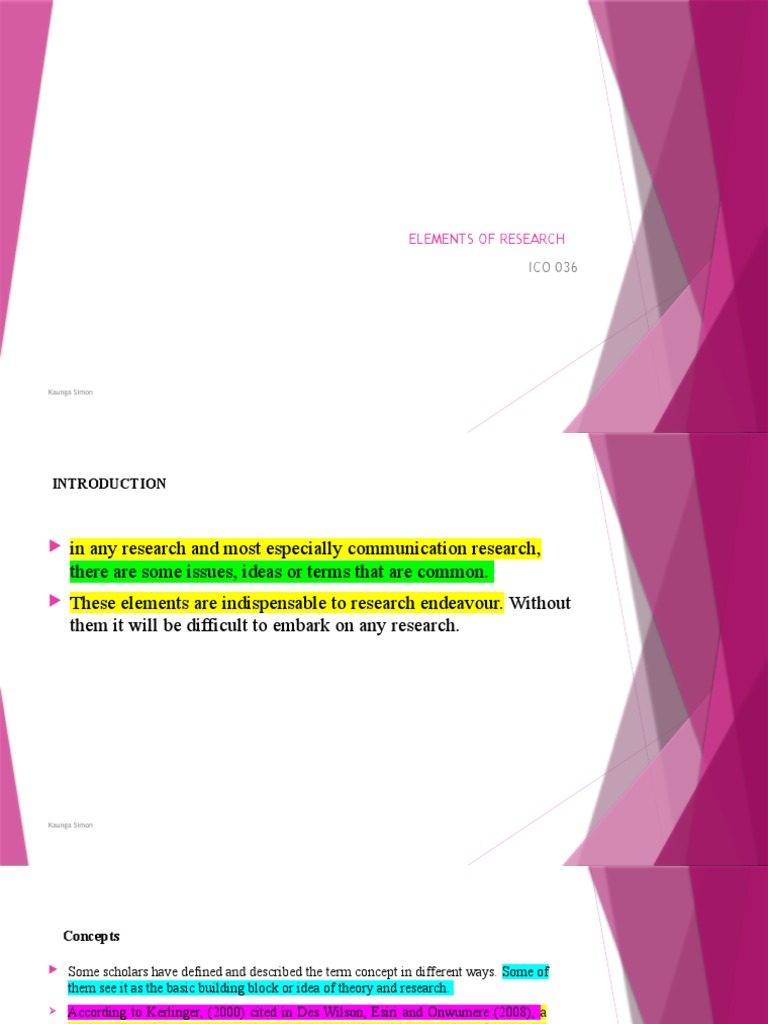 Key Elements of Research Explained | PDF | Dependent And Independent ...