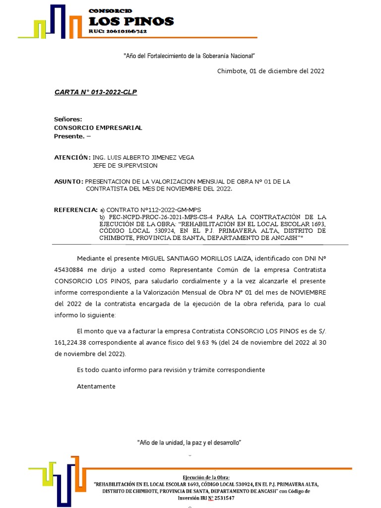 Carta Especialista Seguridad Valo 4 | PDF