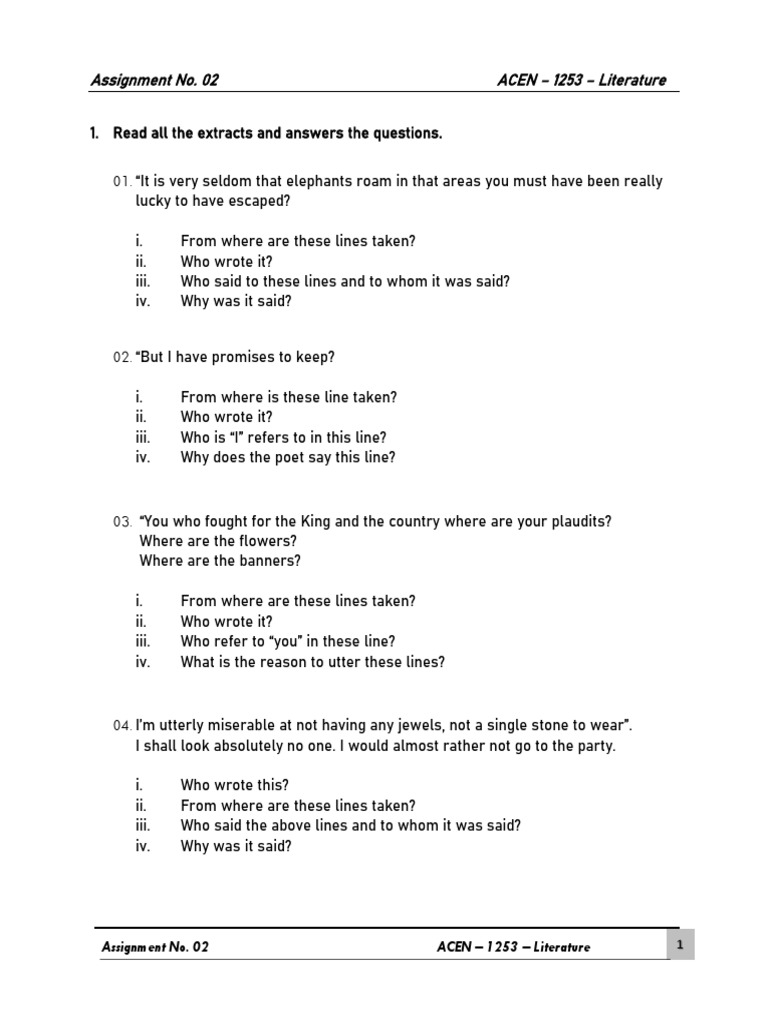 Assignment Lit | PDF